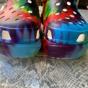 CROCS | Shoes | Crocs Classic Bae Clog Platform 7 Tie Dye Rare Color ...